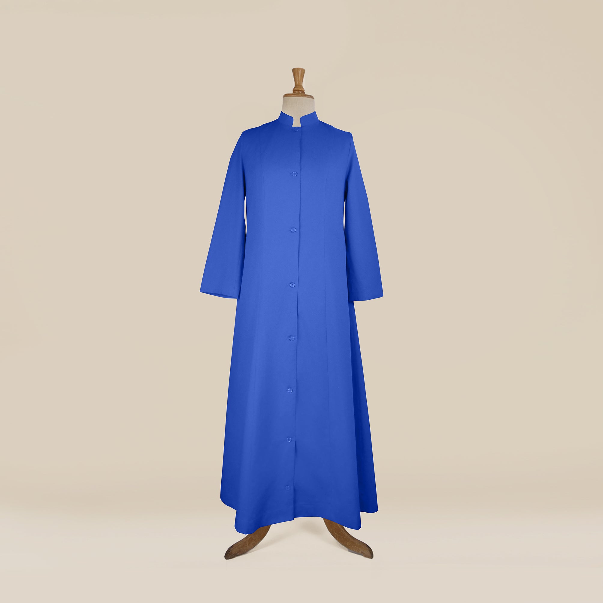 Women's Blue Choir Cassock – Single-breasted